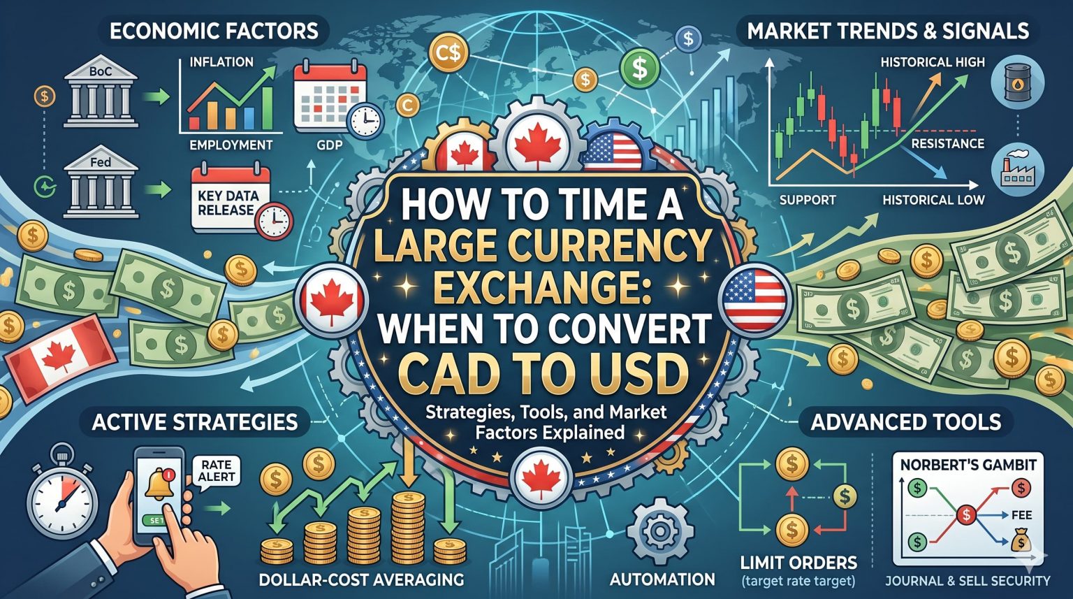 How to Time a Large Currency Exchange: When to Convert CAD to USD ...